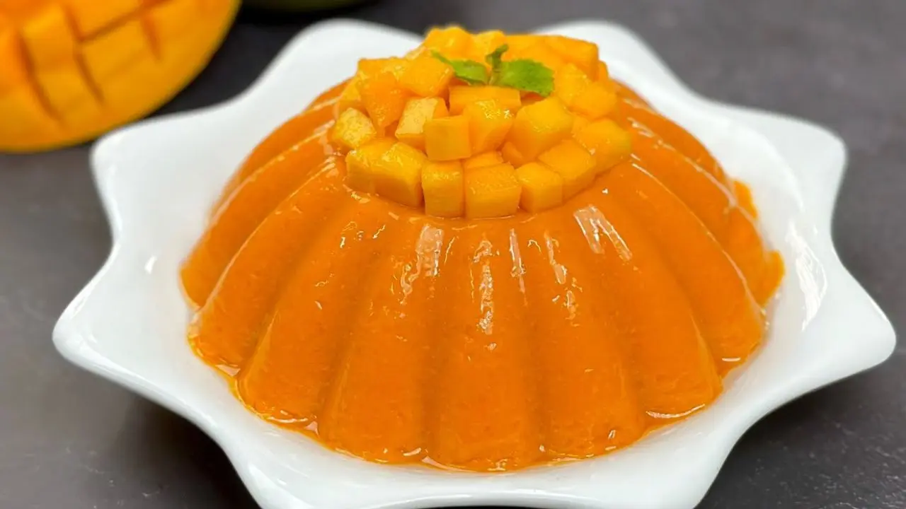 Easy Mango Pudding Recipe with 3ingredents